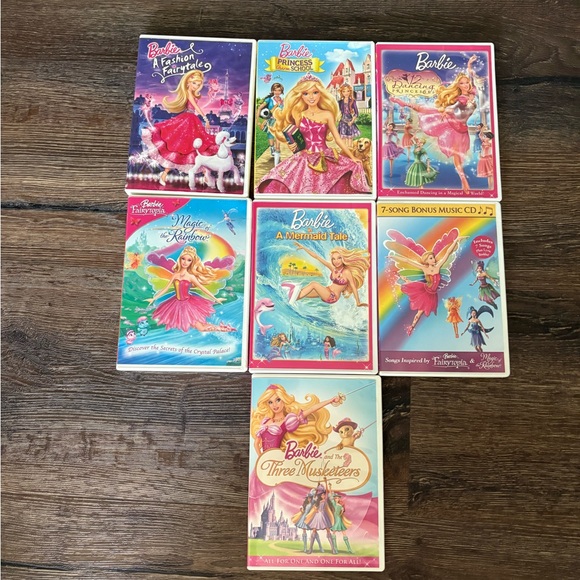 Barbie | Media | Barbie Magical Dvd Set With Pink And Purple Covers ...